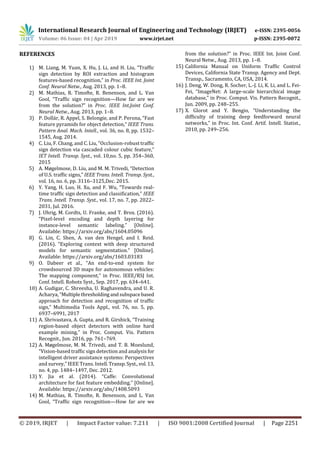 IRJET- Automatic Traffic Sign Detection and Recognition using CNN | PDF