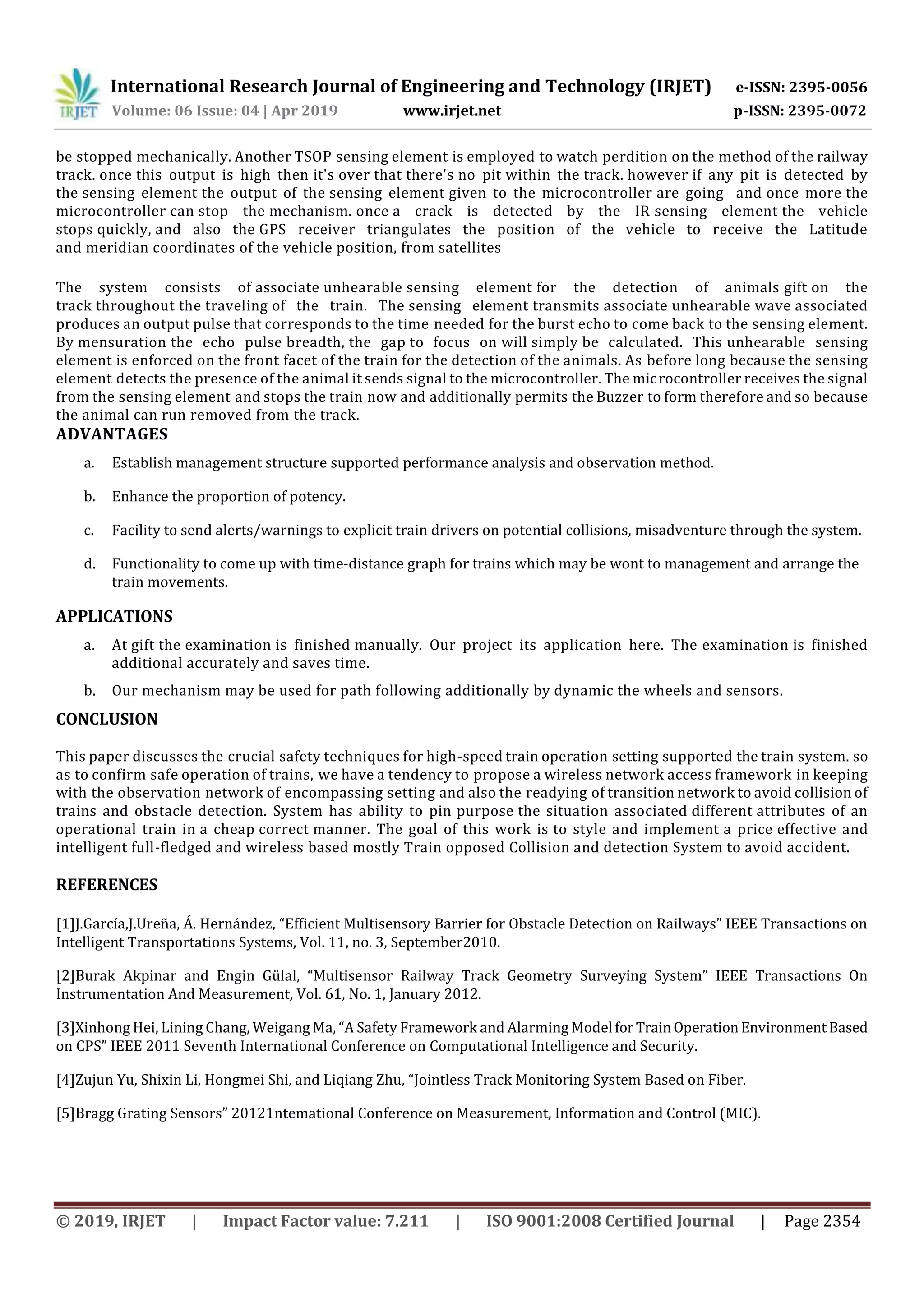 IRJET- Railway Track Fault Detection System using Robot Car | PDF