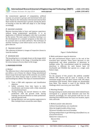 IRJET- Object Detection and Recognition using Single Shot Multi-Box Detector | PDF