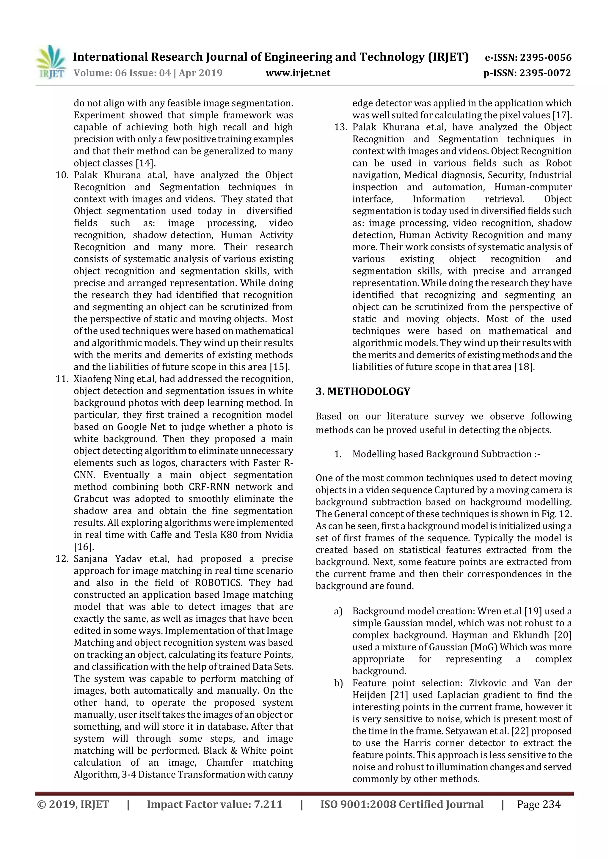 IRJET-Real-Time Object Detection: A Survey | PDF