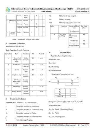 IRJET- A Case Study Analysis through the Implementation of Value Engineering | PDF