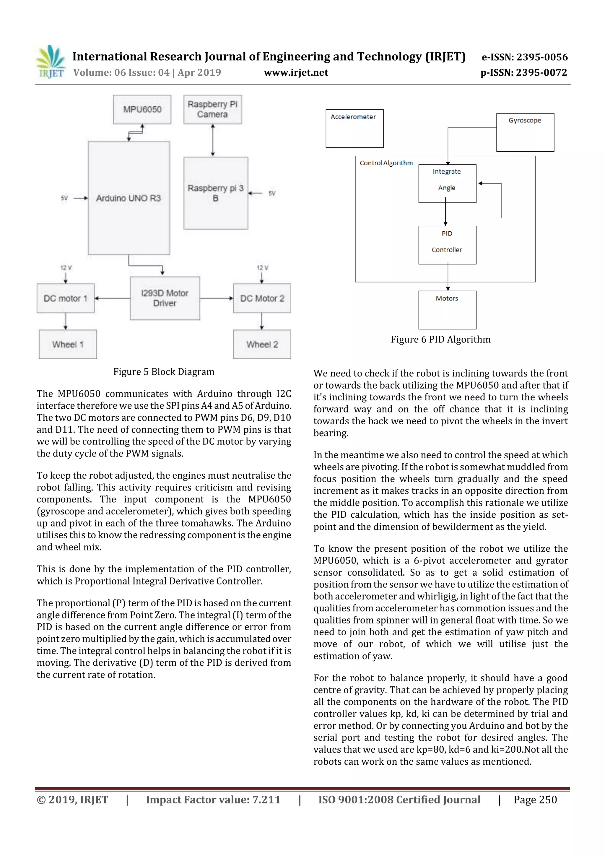 Irjet Self Balancing Robot Using Arduino Uno Pdf Computer Peripherals Computing