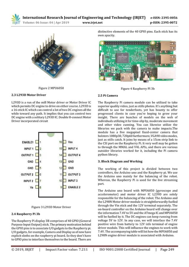 IRJET- Self Balancing Robot using Arduino Uno | PDF | Computer Peripherals | Computing