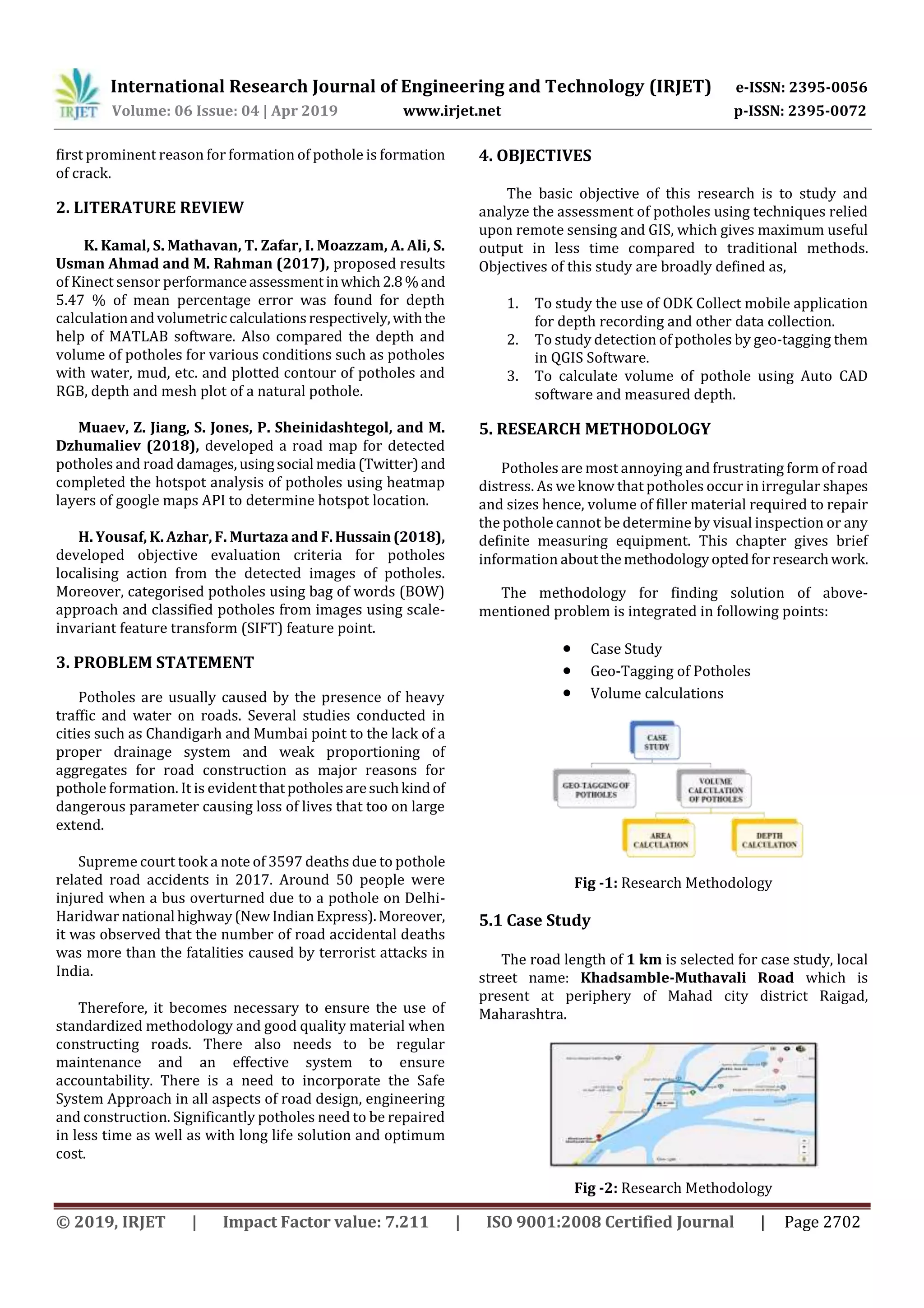 IRJET- Assessment of Pothole using QGIS & Autocad Software | PDF ...