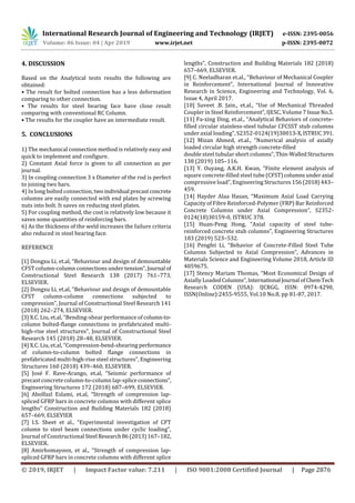 IRJET- Analytical Investigation on Precast Concrete Column to Column Connection | PDF