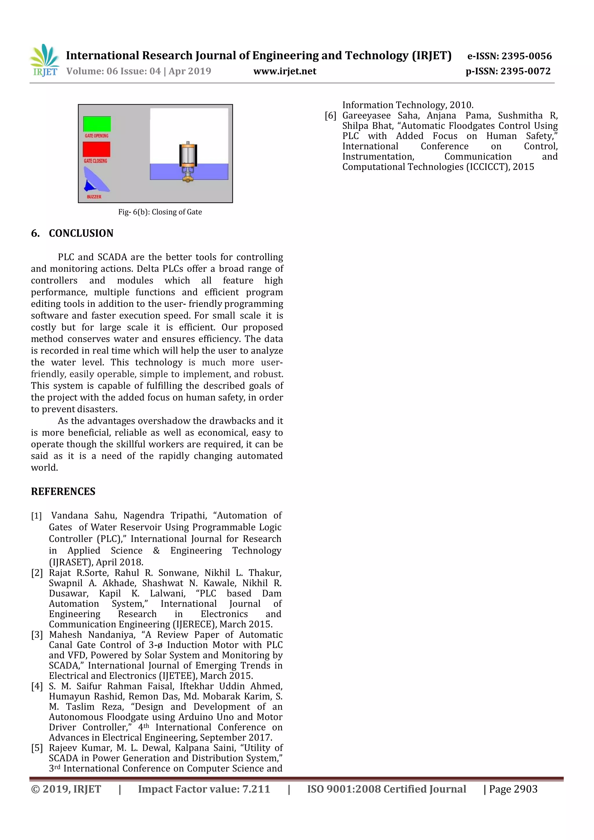 IRJET- Distant Monitoring and Controlling of Gated Dams using PLC and SCADA | PDF
