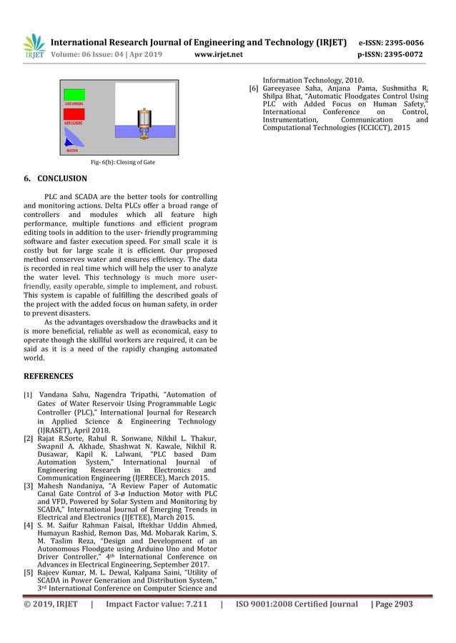 Irjet Distant Monitoring And Controlling Of Gated Dams Using Plc And Scada Pdf