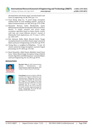 IRJET- LS Chaotic based Image Encryption System Via Permutation Models | PDF