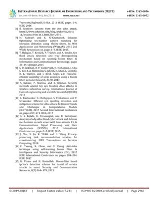 IRJET- Sky Shield: A Sketch-Based Defense System against Application Layer DDOS Attacks | PDF