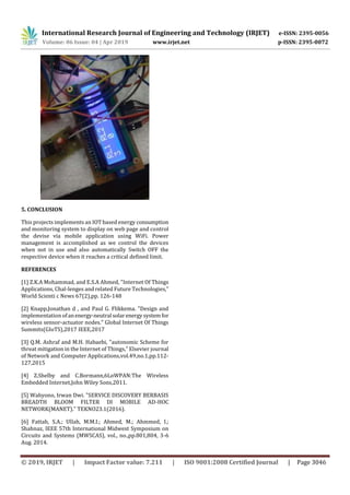 IRJET- Energy Consumption and Monitoring System using IoT | PDF