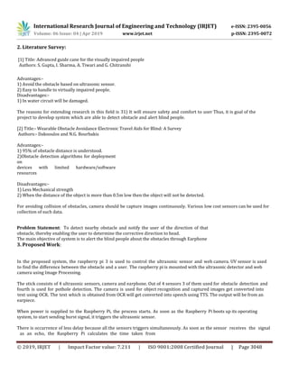 IRJET- Virtual Eye for Visually Blind People | PDF | Cameras and Camcorders | Consumer Electronics