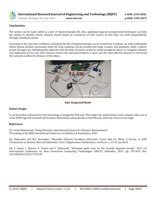 IRJET- Virtual Eye for Visually Blind People | PDF | Cameras and Camcorders | Consumer Electronics