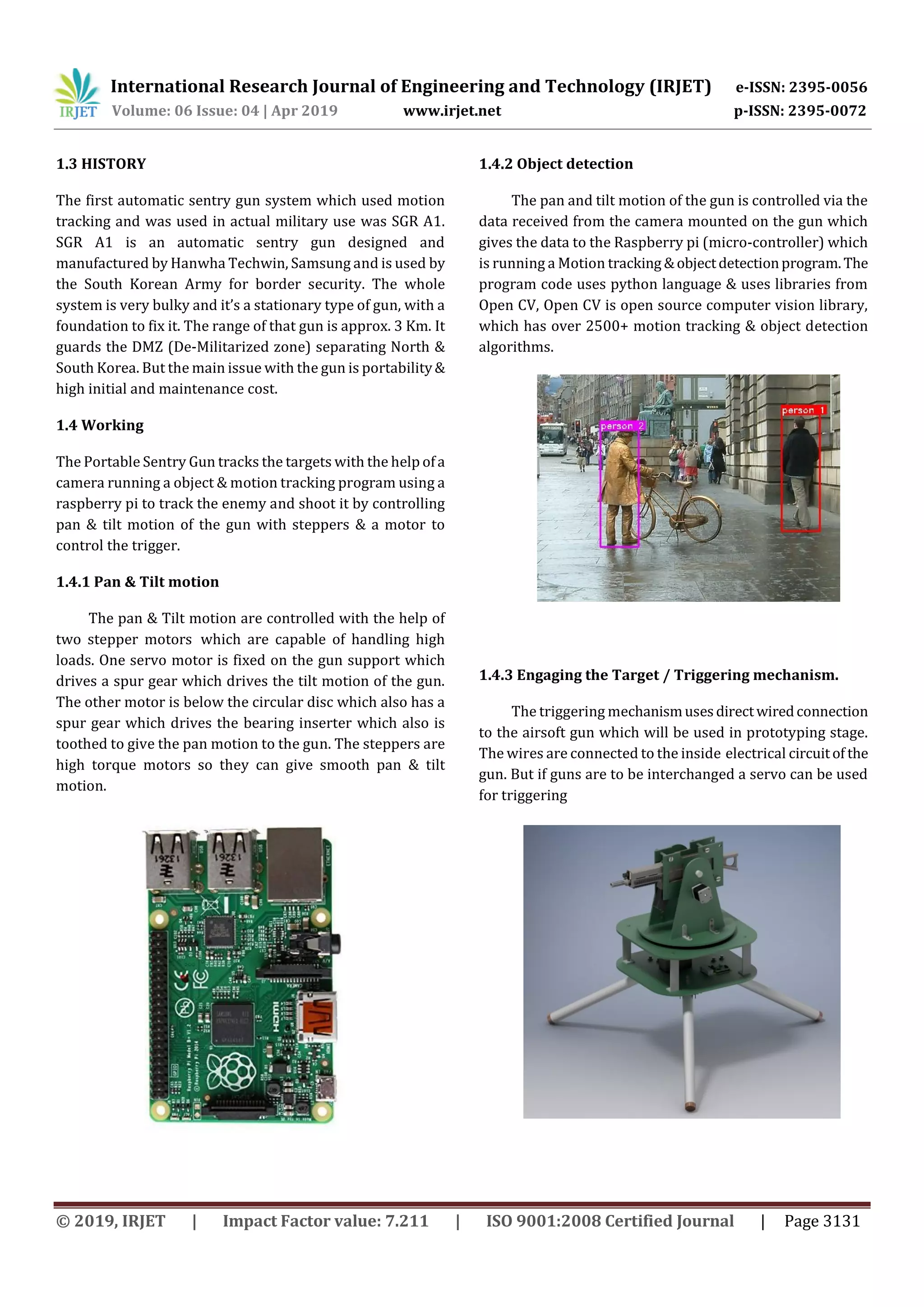 IRJET- Portable Sentry Gun | PDF