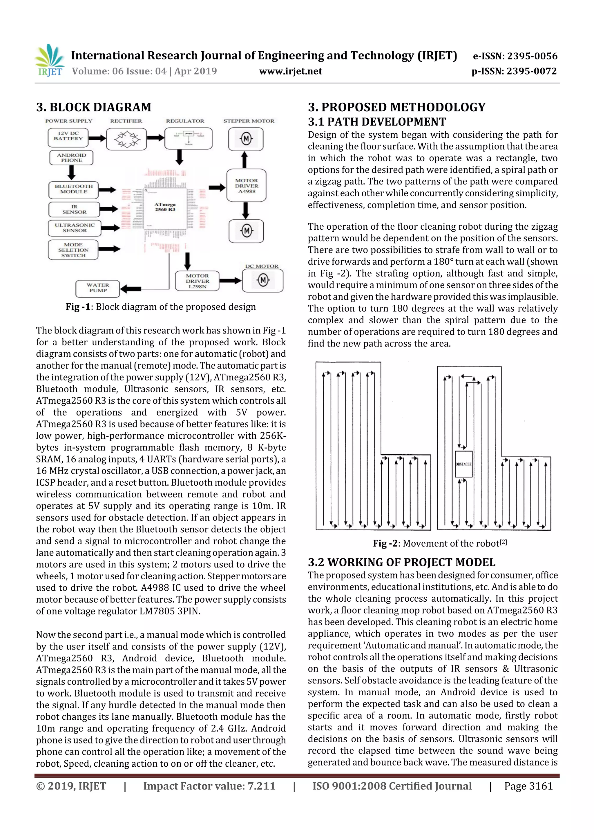 IRJET- Automatic Smart Mop for Floor Cleaning | PDF