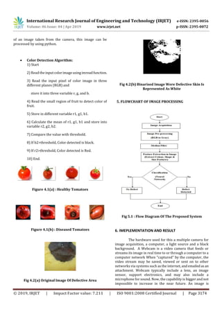 IRJET- Identify Quality Index of the Fruit Vegetable by Non Destructive ...