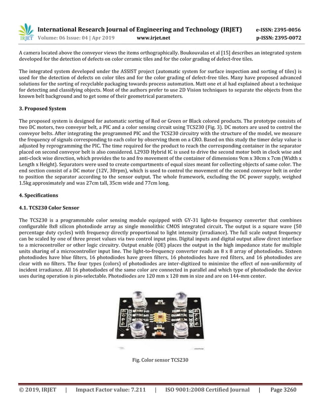 IRJET- Automatic Object Sorting Machine | PDF