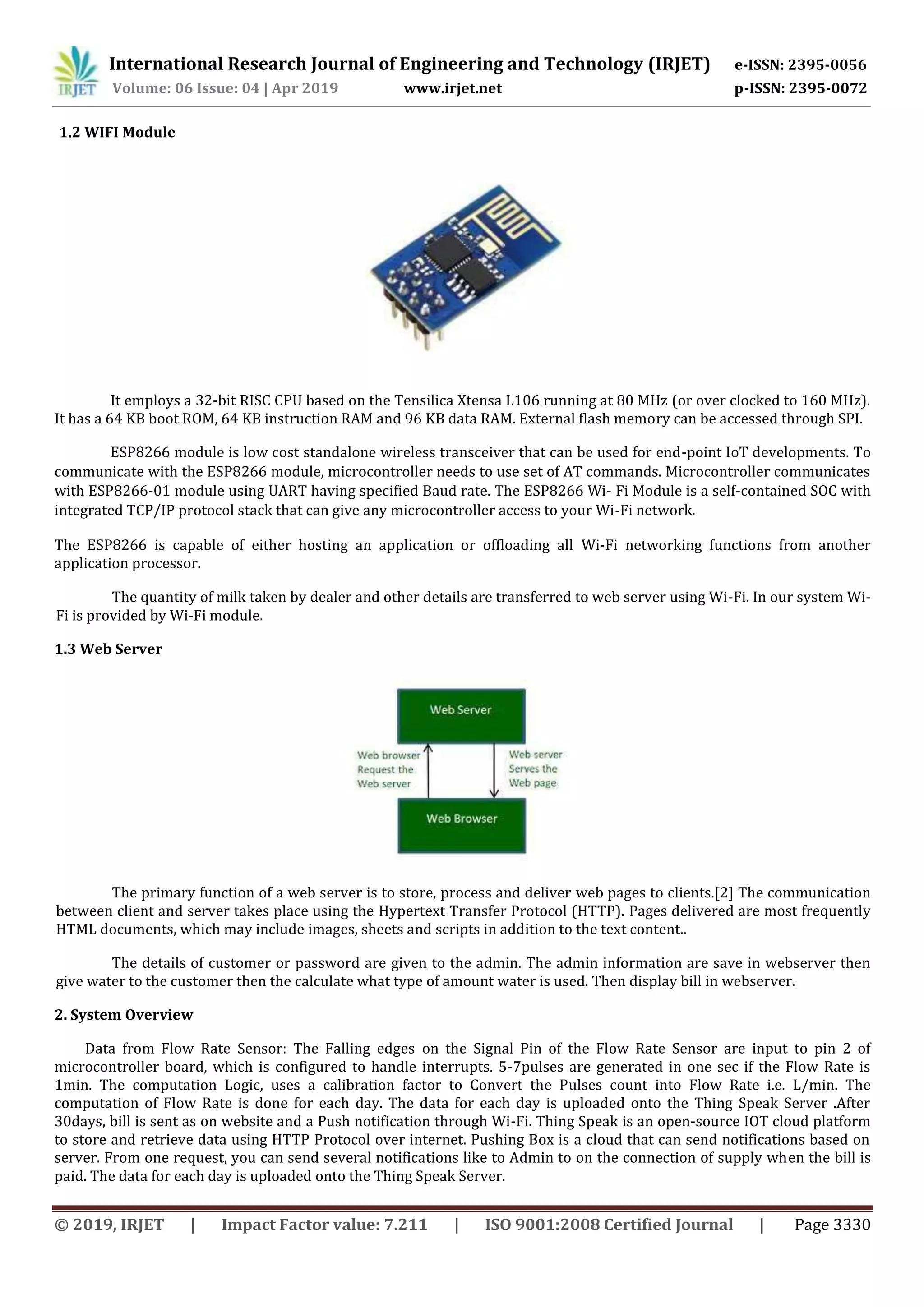 IRJET- Automated Household Water Monitoring and Billing System | PDF IRJET- Automated Household Water Monitoring and Billing System | PDF