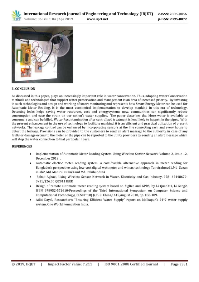 IRJET- Automated Household Water Monitoring and Billing System | PDF IRJET- Automated Household Water Monitoring and Billing System | PDF