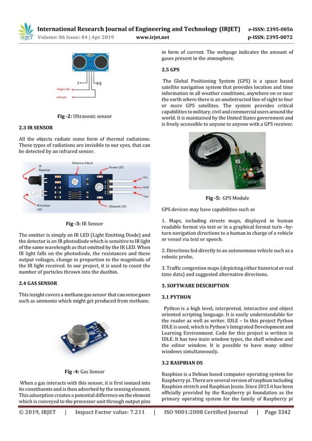 IRJET- IoT based Garbage Management System for Smart City using Raspberry Pi | PDF