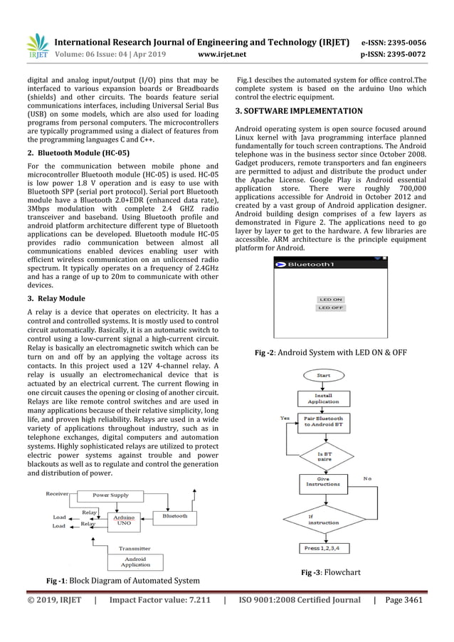 IRJET- Automated System for Office using Arduino and Android | PDF | Operating Systems ...