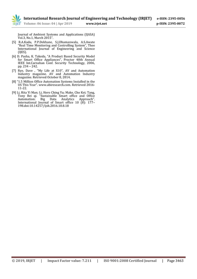 IRJET- Automated System for Office using Arduino and Android | PDF | Operating Systems ...