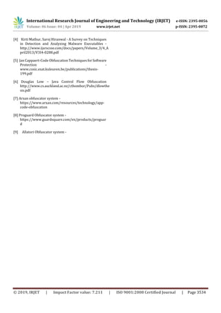 IRJET- Obfuscation: Maze of Code | PDF