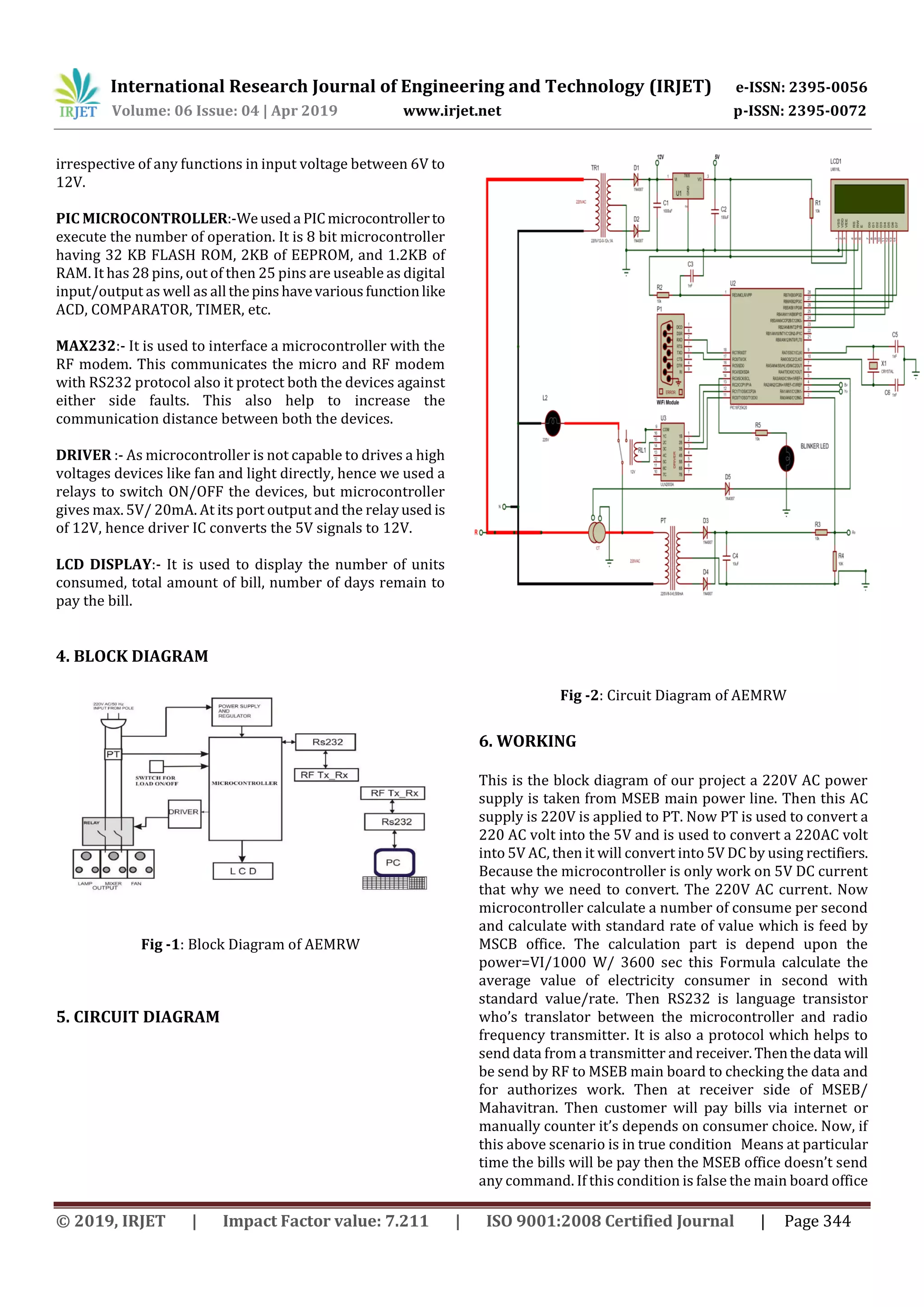IRJET- Automatic Electric Meter Reading using Wifi | PDF