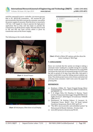 IRJET- Automatic Electric Meter Reading using Wifi | PDF