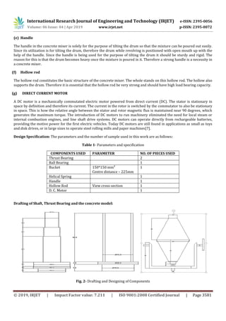 IRJET- Fabrication and Design of Efficient Concrete Mixer Machine | PDF