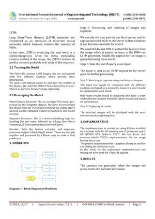 IRJET- Capsearch - An Image Caption Generation Based Search | PDF
