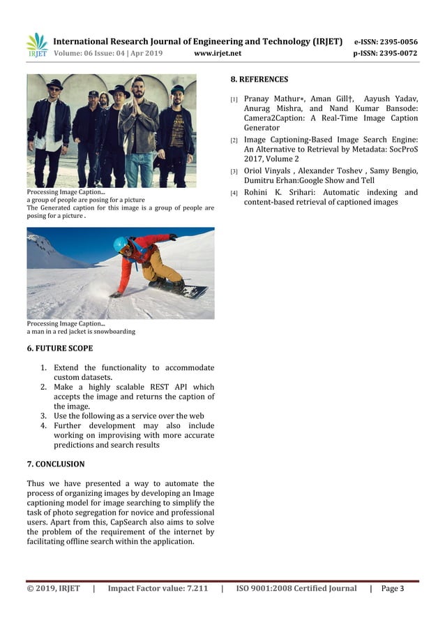 IRJET- Capsearch - An Image Caption Generation Based Search | PDF