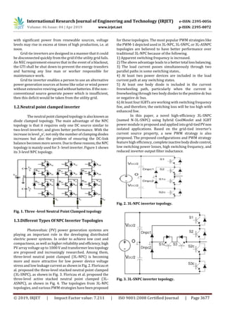 IRJET- High-Efficiency Three-Level Stacked-Neutral-Point-Clamped Grid ...