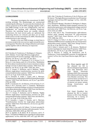 IRJET- High-Efficiency Three-Level Stacked-Neutral-Point-Clamped Grid ...