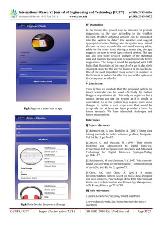 IRJET- Smart Wardrobe – IoT based Application | PDF
