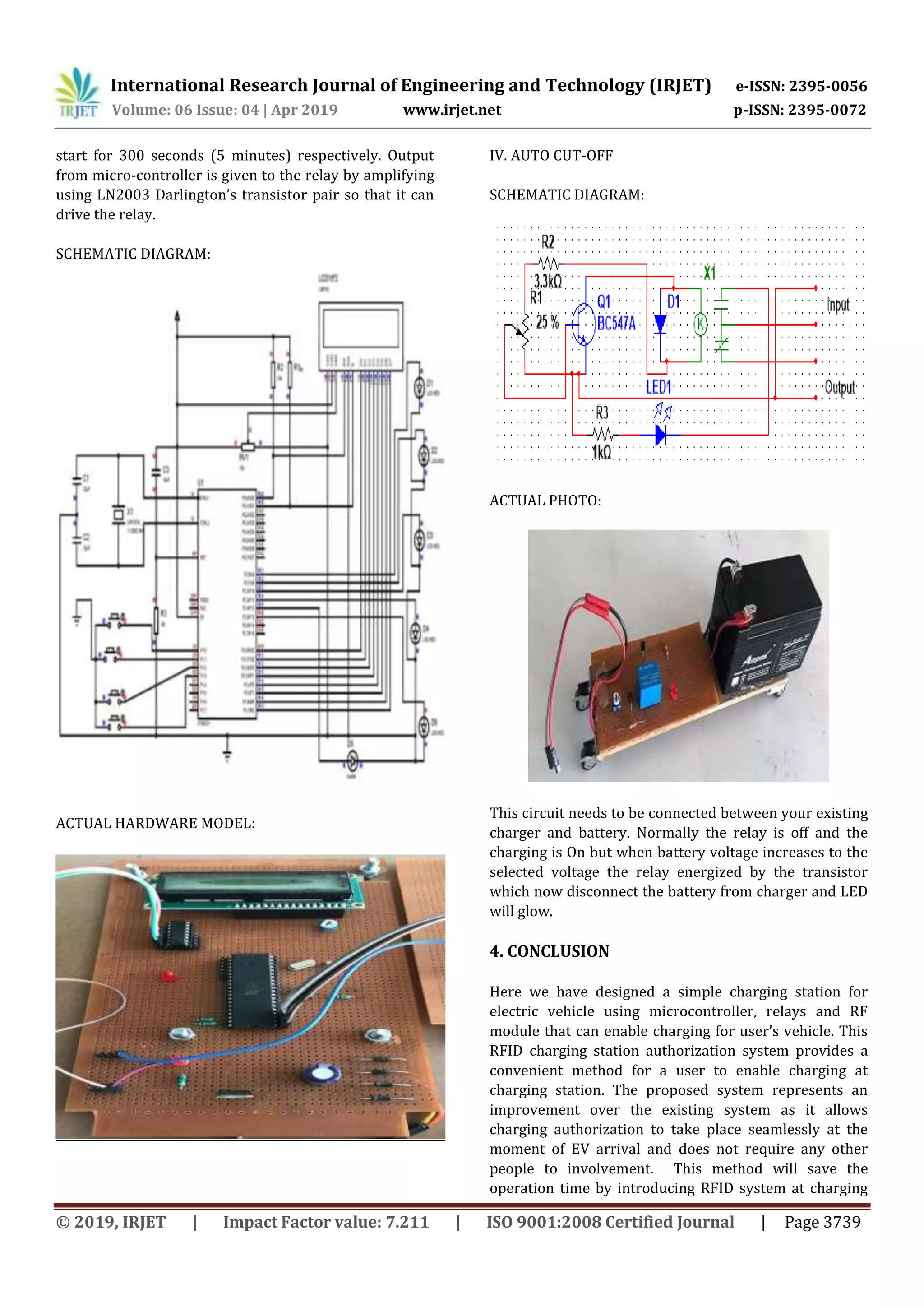 IRJET- Charging Station for Electric Vehicles using RF Module | PDF