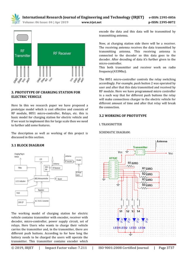 IRJET- Charging Station for Electric Vehicles using RF Module | PDF