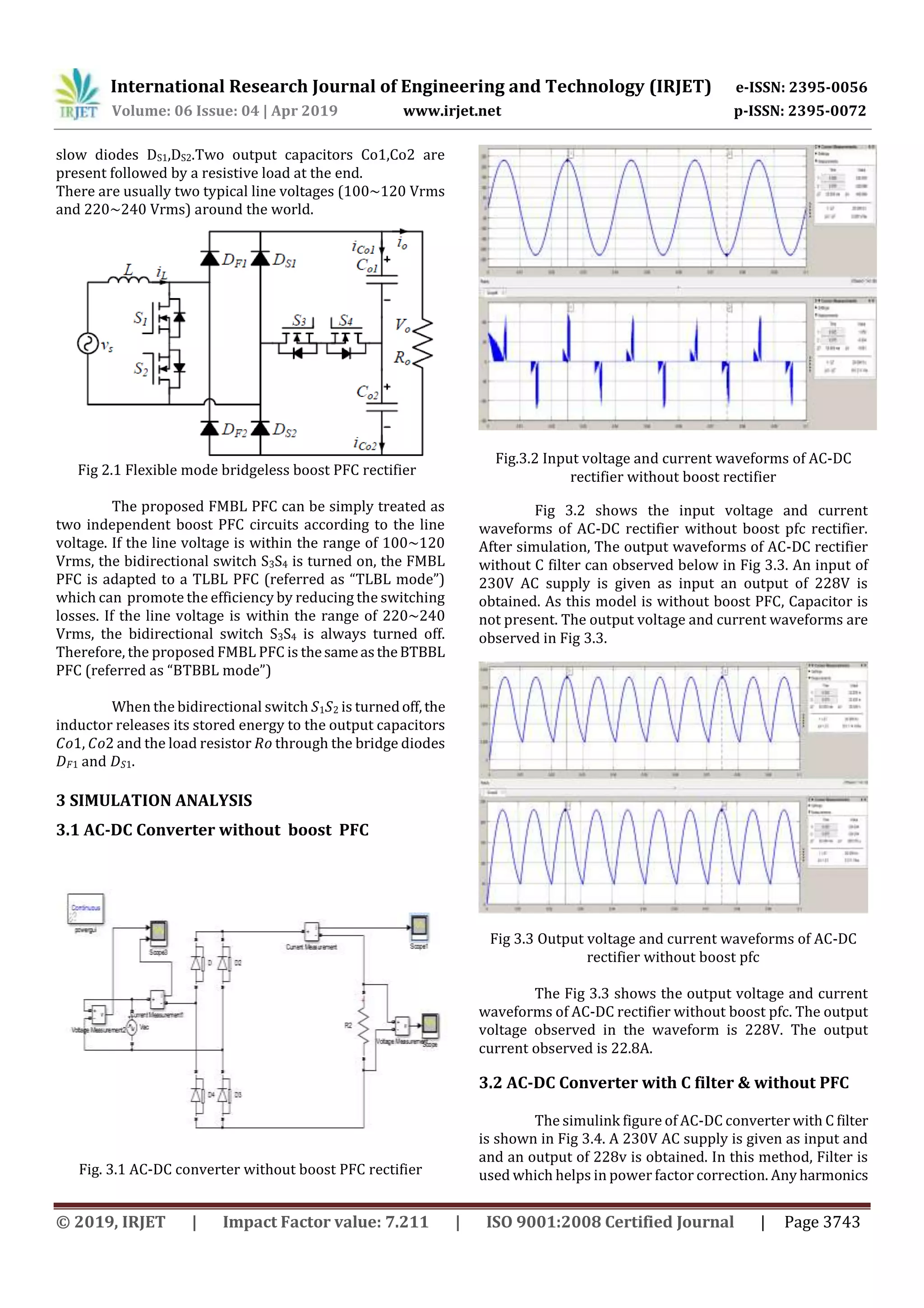IRJET- Bridgeless Boost PFC Rectifier with High Efficiency | PDF | Home Appliances | Home & Garden