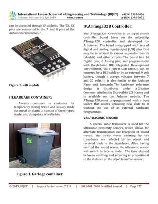 IRJET- Smart Dustbin Container using IoT Notification | PDF
