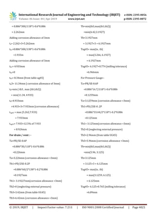 IRJET- Design and Analysis of Pressure Vessel used in CNG Package | PDF