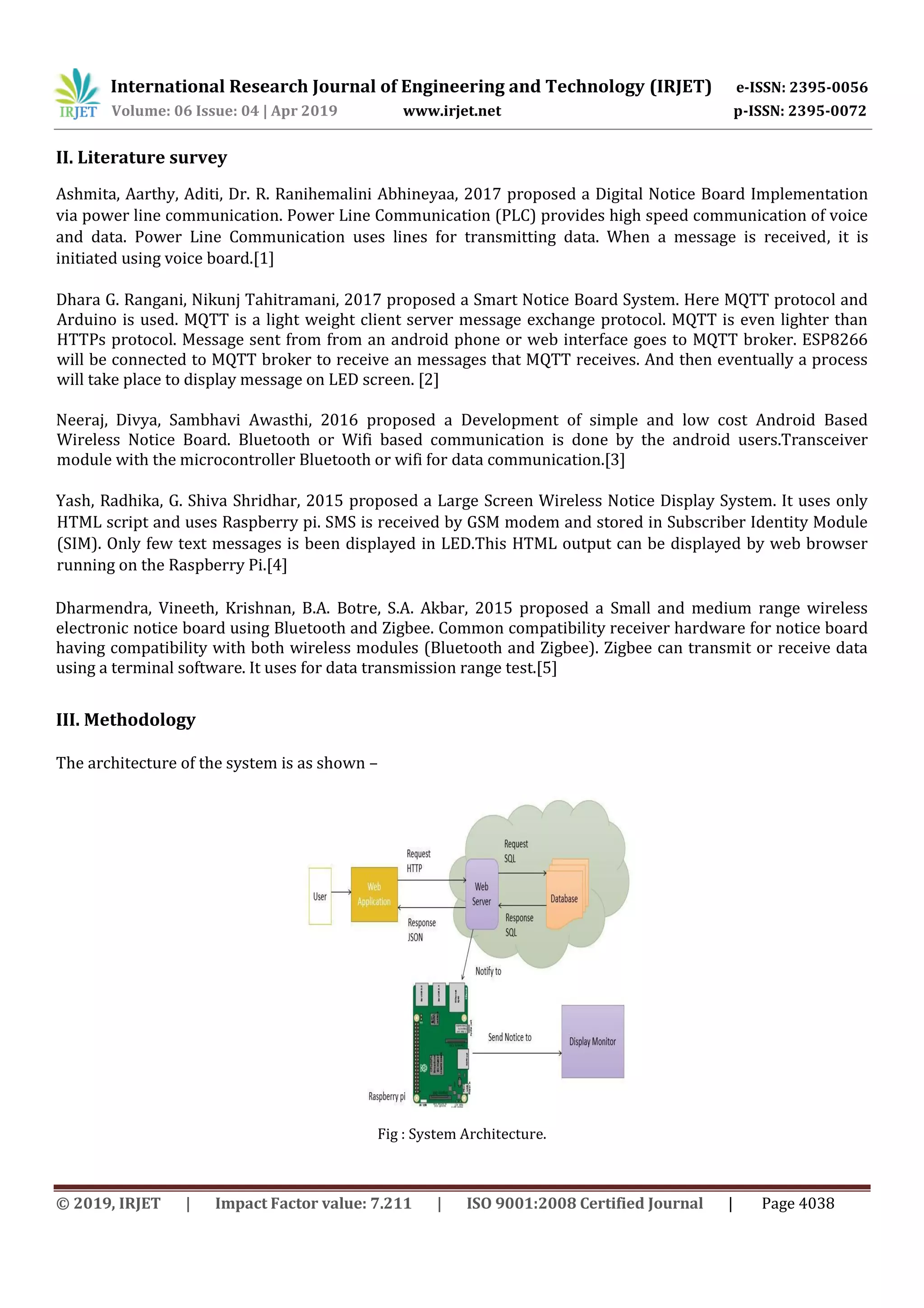 IRJET- Real Time Notice Display System using Cloud | PDF