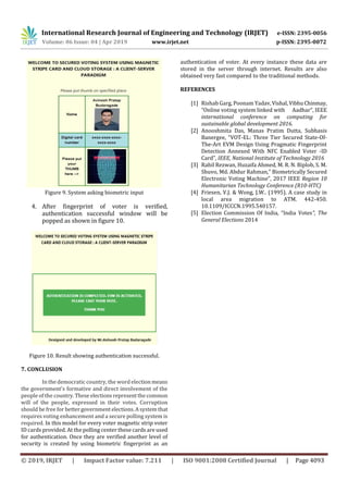 IRJET- Smart and Secured Voting System using Magnetic Stripe Voter ID ...