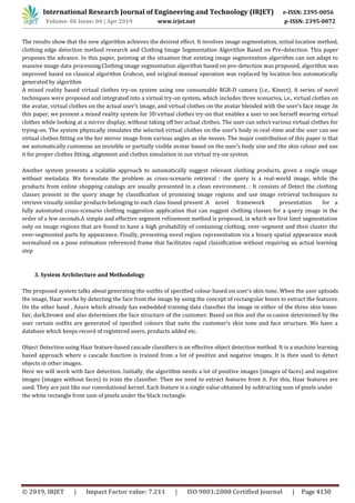 IRJET- Automatic Suggestion of Outfits using Image Processing | PDF