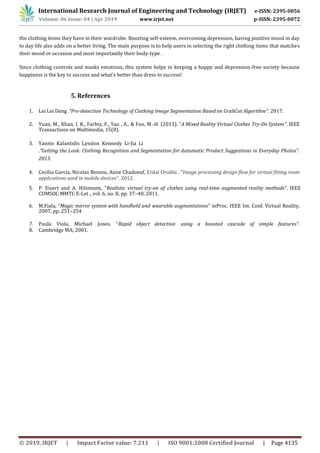 IRJET- Automatic Suggestion of Outfits using Image Processing | PDF