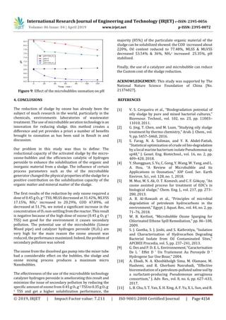 IRJET- Improvement of Sludge Reduction Efficiency of Ozonation by Microbubble Aeration ...