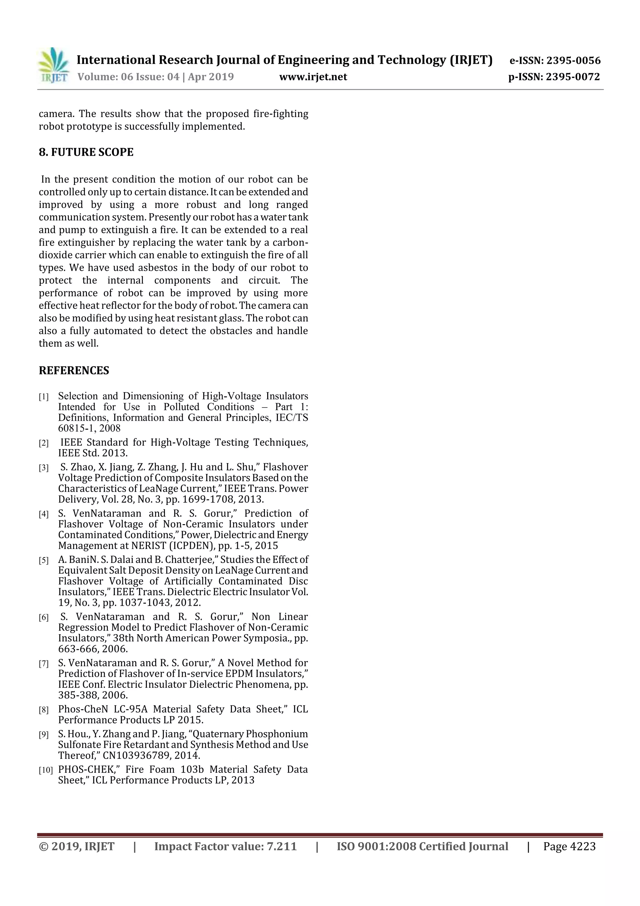 Irjet A Review On Implementation Of A Fire Fighting Robot Using Arduino Pdf Robotics