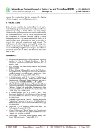 IRJET- A Review on Implementation of a Fire Fighting Robot using ...