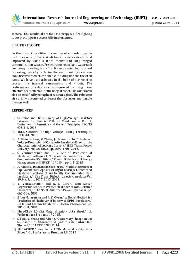 IRJET- A Review on Implementation of a Fire Fighting Robot using Arduino | PDF | Robotics ...