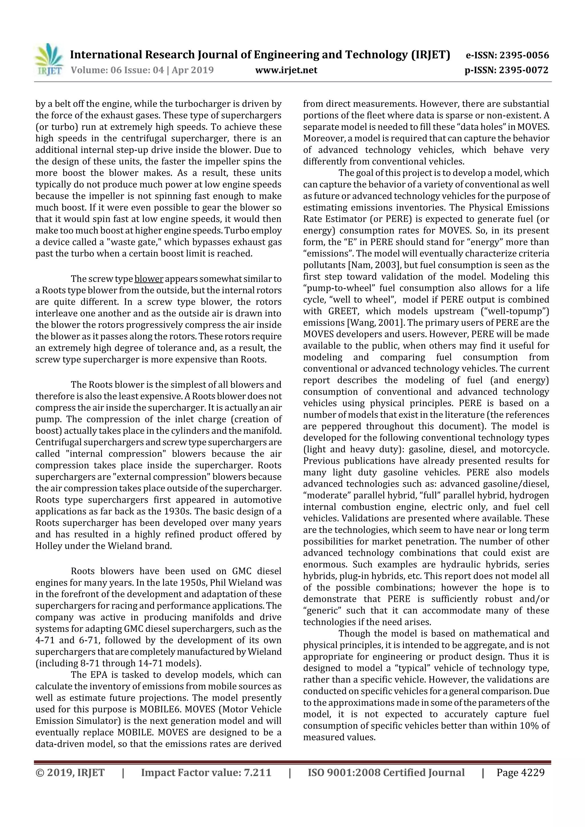 IRJET- Electric Supercharger | PDF