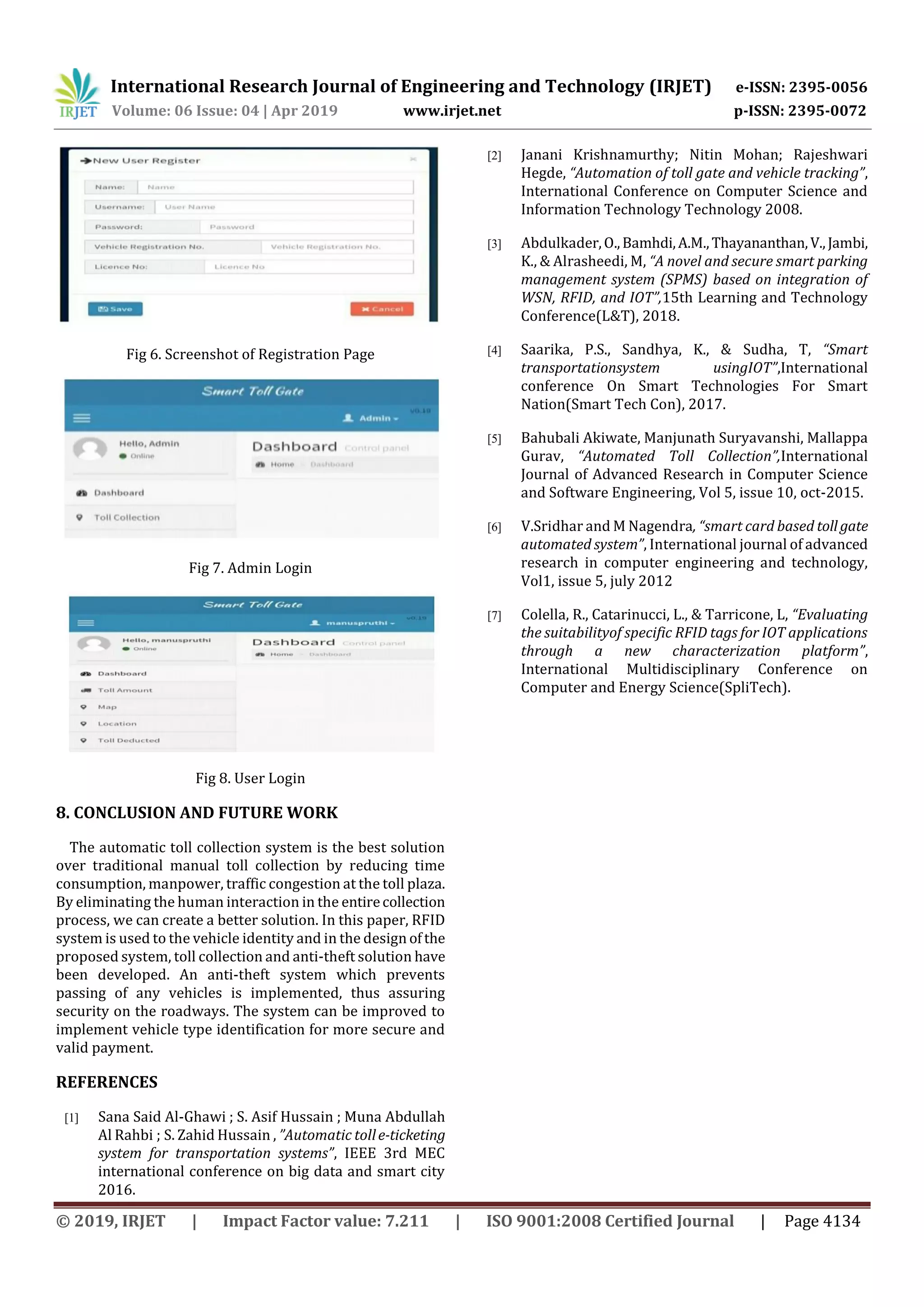 IRJET- Efficient IoT based Automated Toll Collection System | PDF