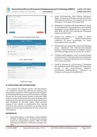 IRJET- Efficient IoT based Automated Toll Collection System | PDF